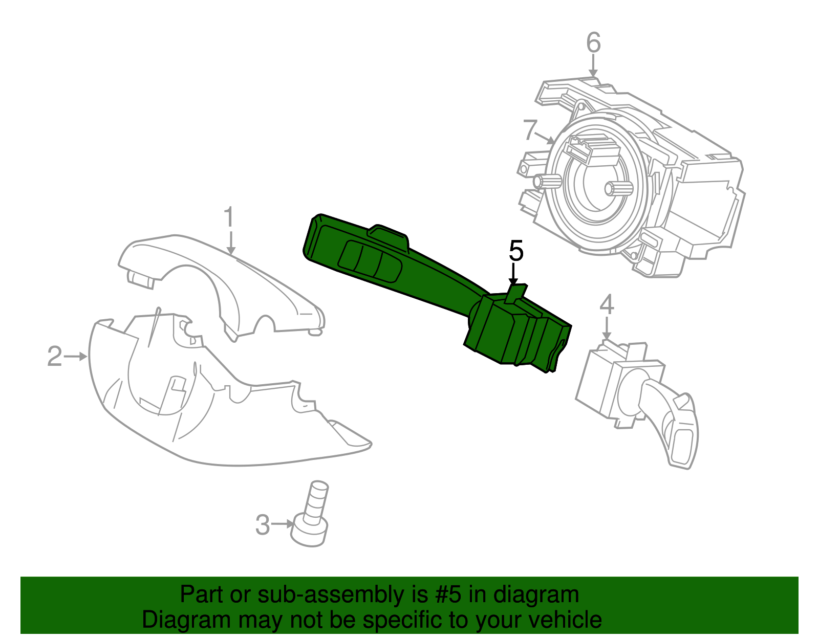 2014-2017 Volvo Signal Switch 31456046 | TascaParts.com