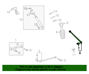 2008-2021 Toyota Land Cruiser Lateral Rod 48740-60150 | OEM Parts Online