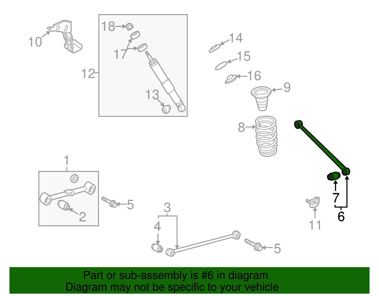2008-2021 Toyota Land Cruiser Lateral Rod 48740-60150 | Retail ...
