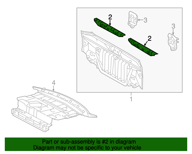 2010-2018 Lexus Rear Body Panel Bracket 58386-06060 | OEM Parts Online