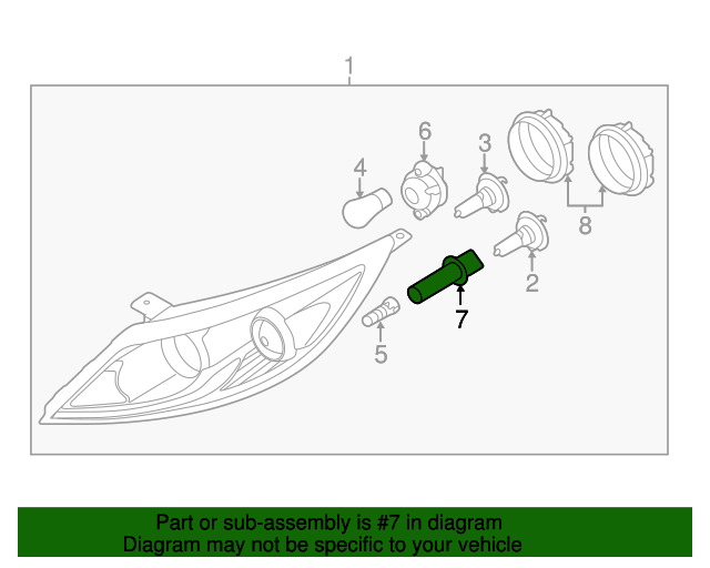 2006-2018 Kia Marker Lamp Bulb Socket 92161-2E000 | OEM Parts Online