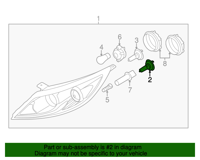 2000-2021 Kia Bulb 18647-55007L | OEM Parts Online