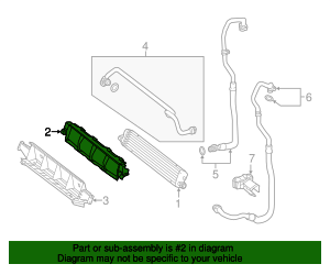 222-505-30-30 - Engine Oil Cooler Air Duct 2014-2019 Mercedes-Benz ...