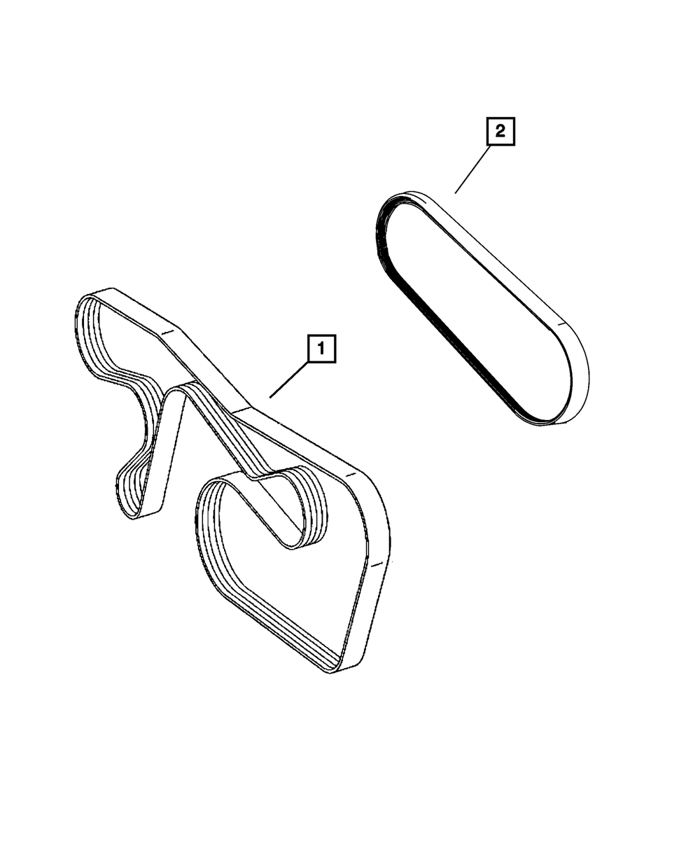 2007-2009 Mopar Serpentine Belt 4891587AB | Mopar eStore