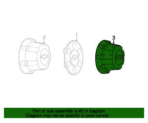 1999-2024 Chevrolet Center Cap with Bowtie Logo 09597161 | OEM Parts Online