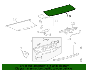 2020-2023 Toyota Highlander Trim Board 58410-0E080-C0 | OEM Parts Online