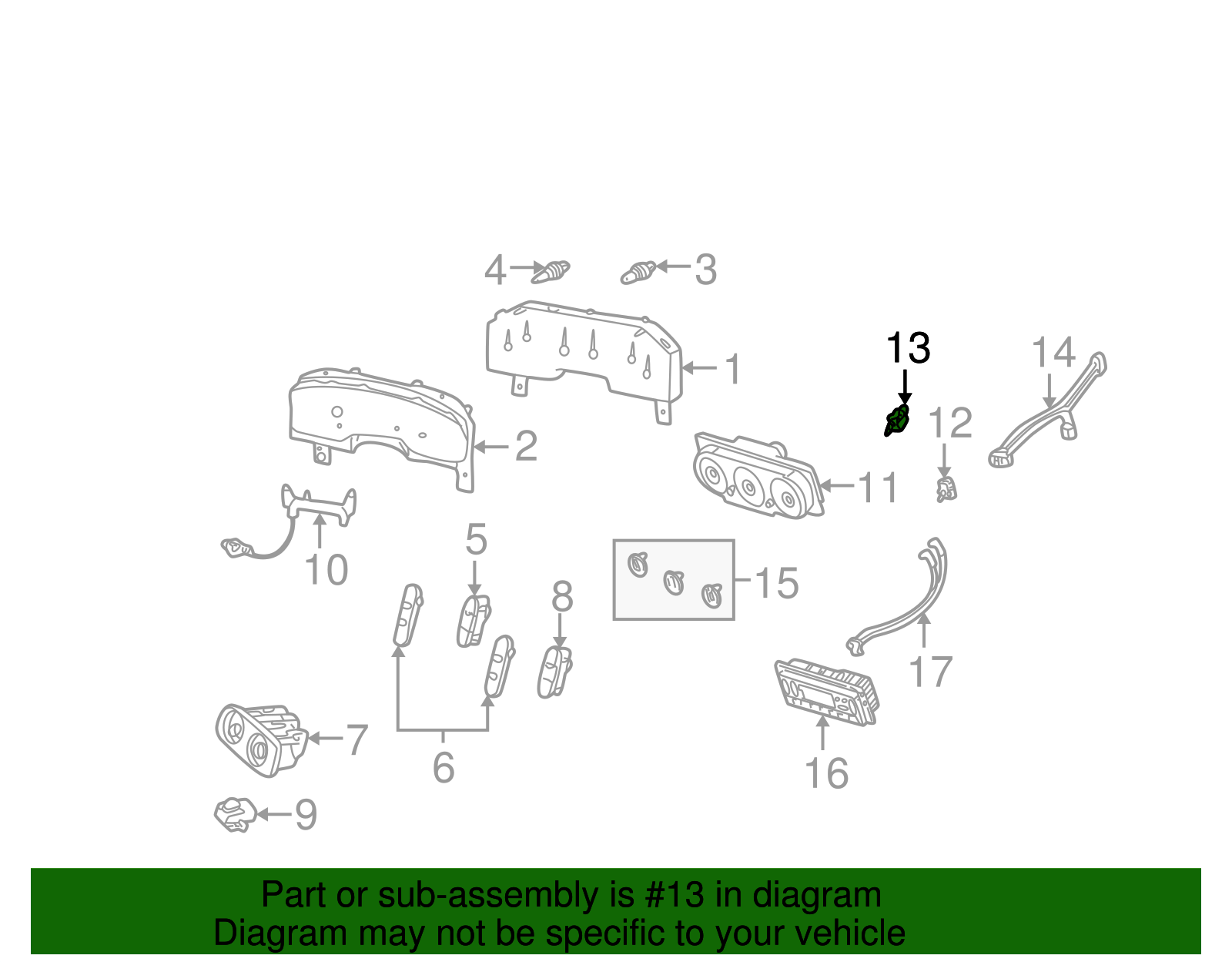 1L2Z-19986-AA - Blower Motor Switch 1997-2011 Ford | Big 3 Auto Parts