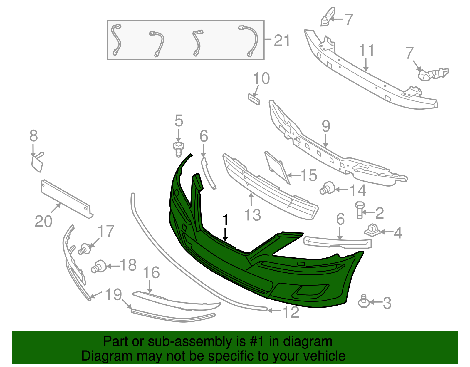 2009-2011 Hyundai Genesis Bumper Cover 86511-3M001 | QuirkParts