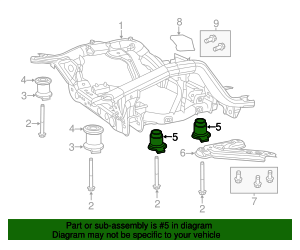 2013-2020 Jeep Grand Cherokee Engine Cradle Isolator 5181818AA ...