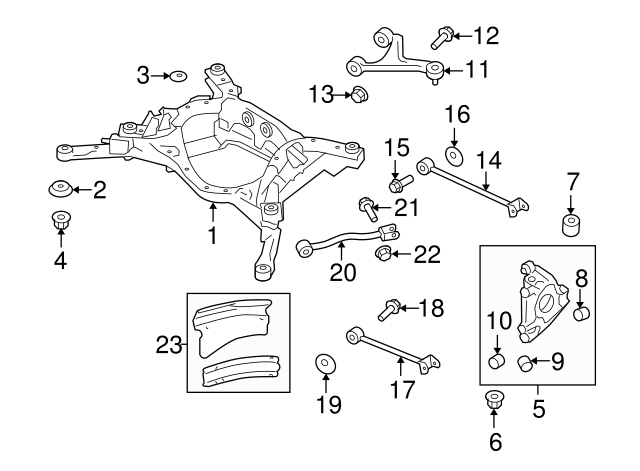 55110-JF00B - Radius Rod - 2009-2021 Nissan GT-R | Nissan OEM Parts Direct