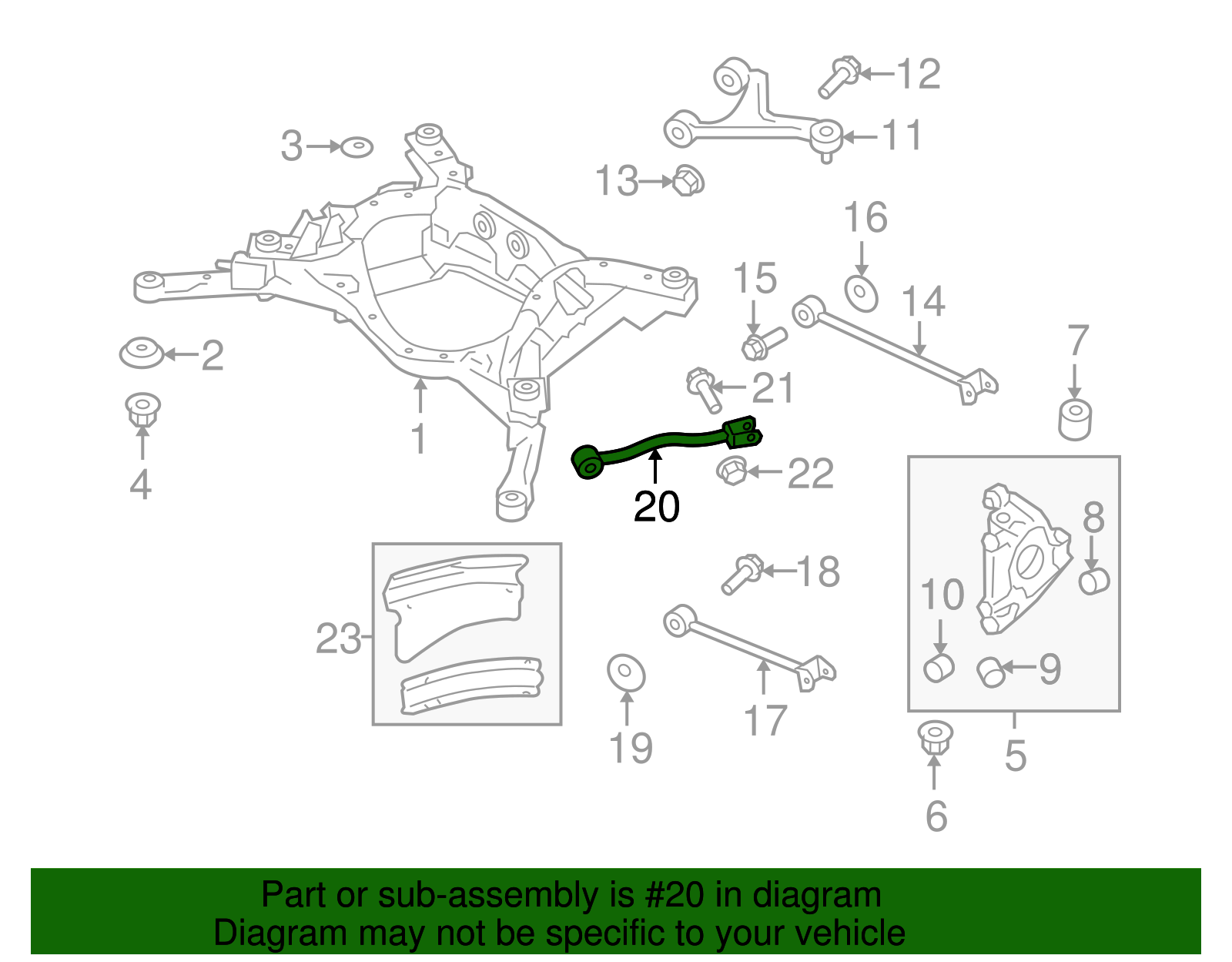2009-2024 Nissan GT-R Radius Rod 55110-JF00B | Hoffman Nissan Parts
