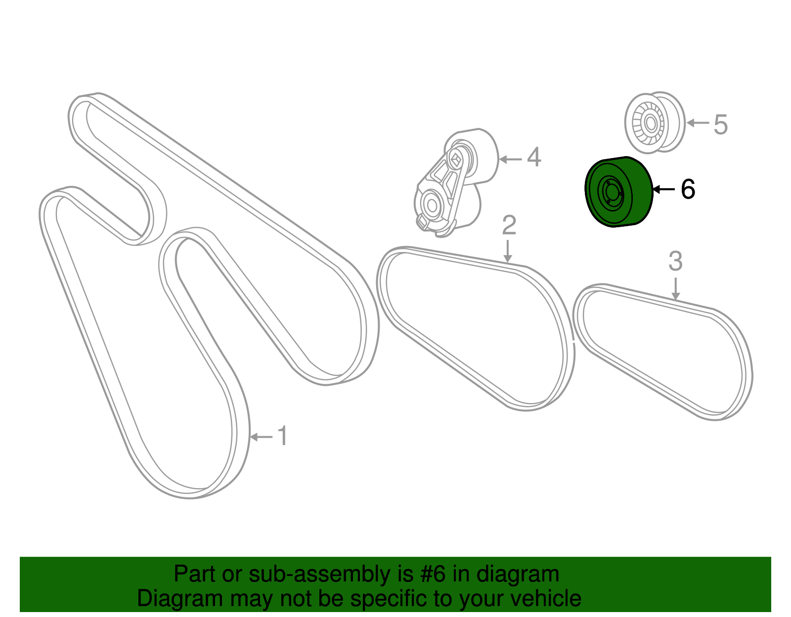 2012-2019 GM Belt Idler Pulley 12703922 | GM Parts Center