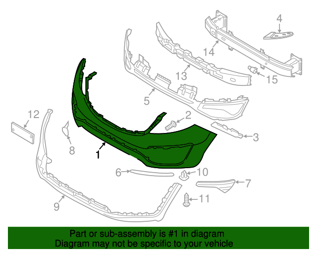 86511 3W000 - Bumper Cover 2011-2016 Kia Sportage | Kia Cheap Parts