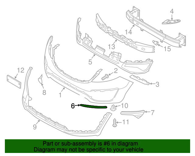 86582-3W010 - Molding Strip 2011-2013 Kia Sportage | Kia.Parts Store