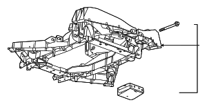 2020-2025 Chevrolet Corvette F Cradle 85608797 GM | GMPartsDirect.com