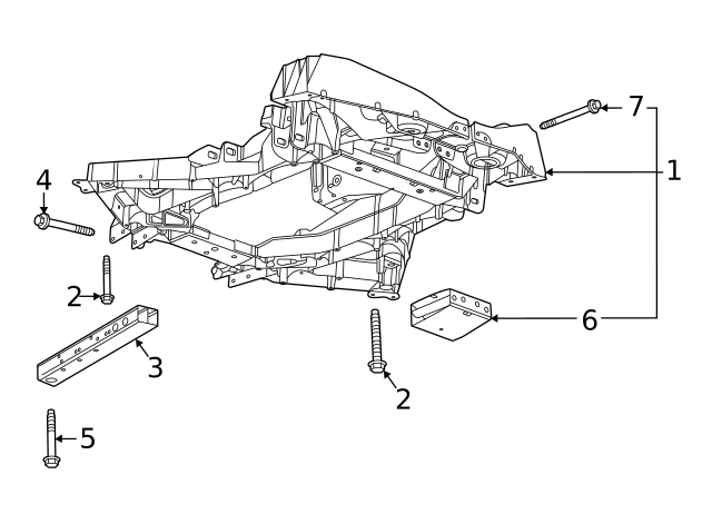 2020-2024 Chevrolet Corvette Suspension Cradle Bolt 11602517 | OEM ...