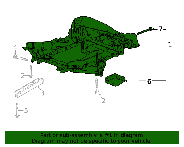 2020-2025 Chevrolet Corvette F Cradle 85608797 | GMPartsDirect.com