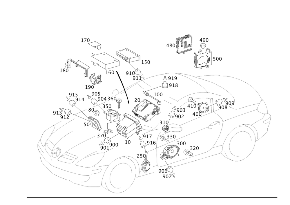 171-820-17-02 - Speaker 2006-2011 Mercedes-Benz | Mercedes-Benz USA Parts