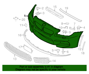 Genuine BMW 51-11-8-055-287 | Bumper Cover | FREE Shipping on Most ...