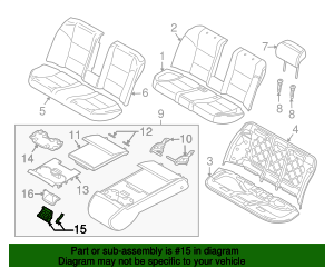 52-20-7-135-822 - Latch - 2004-2010 BMW | BMW Parts Wholesale