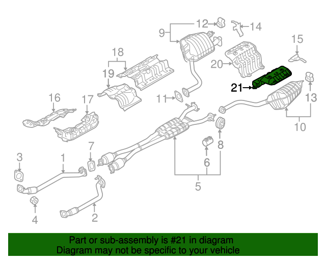 28795-3M000 - Heat Shield - 2015-2020 Kia K900 | Kia Auto Parts