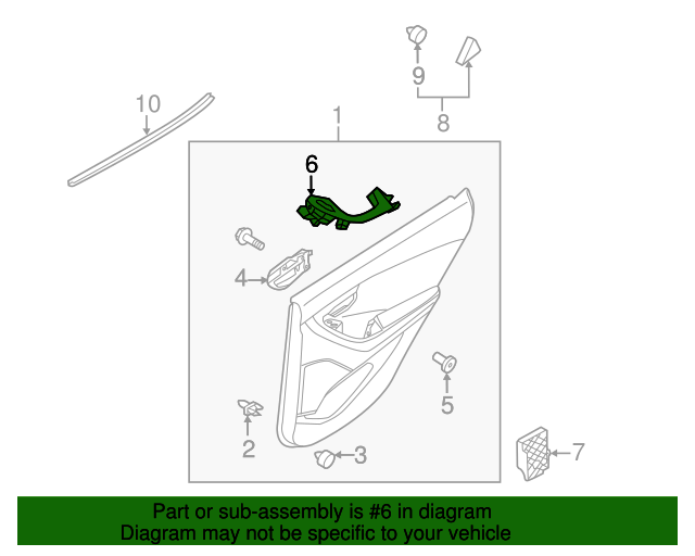 93580-3X000-HZ - Door Window Switch 2011-2013 Hyundai Elantra ...