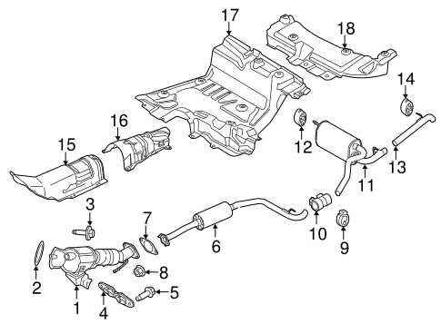 Exhaust Components for 2014 Ford Transit Connect | TascaParts.com