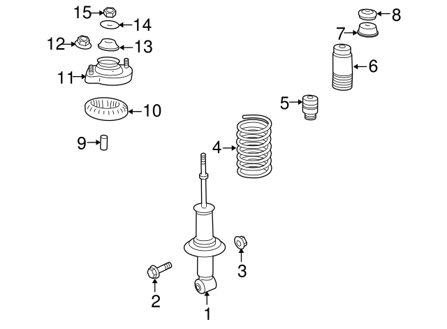 4162A170 - Shock Absorber 2008-2015 Mitsubishi Lancer | Mitsubishi ...