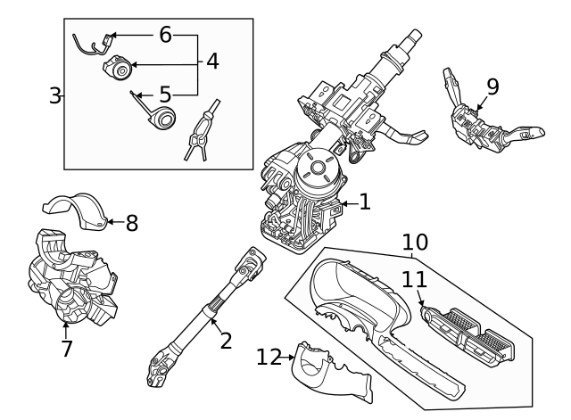 2021-2023 Kia Seltos Ignition Lock Cylinder 81900-Q5D00 | TascaParts.com