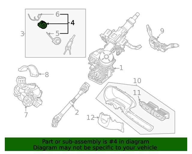 2021-2023 Kia Seltos Ignition Cylinder 81905-Q5080 | OEM Parts Online