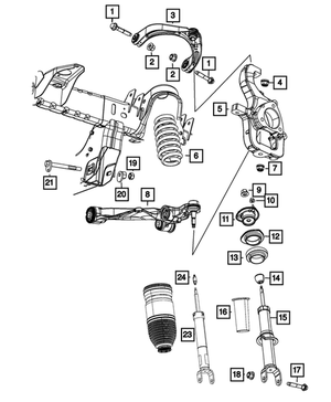 2019-2025 Ram 1500 Suspension Shock Absorber Kit 68404036AD | Mopar eStore