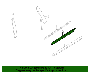 2010-2013 Volvo XC60 Lower Molding 31349598 | TascaParts.com