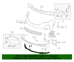 84911087 - Front Bumper Fascia Skid Plate 2022-2023 Chevrolet Equinox ...