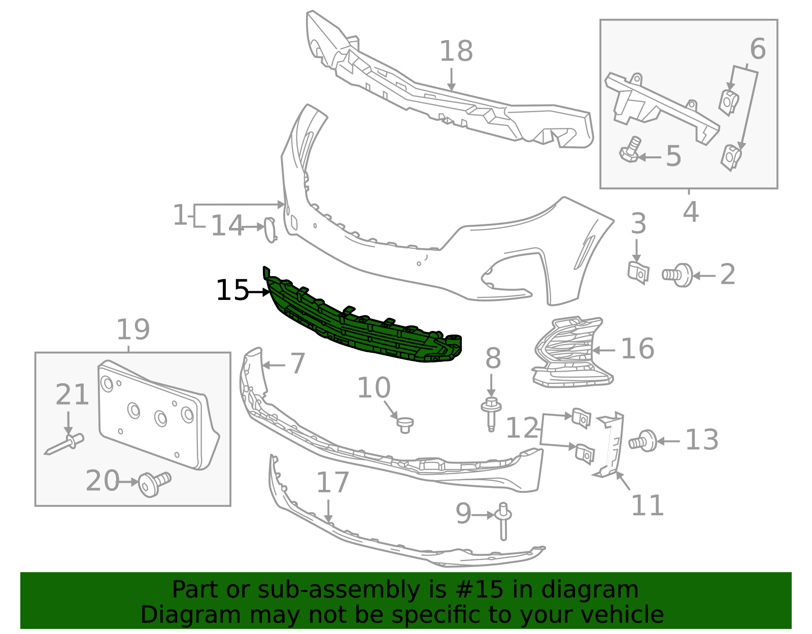 2022-2024 Chevrolet Equinox F Grille 84940421 | QuirkParts