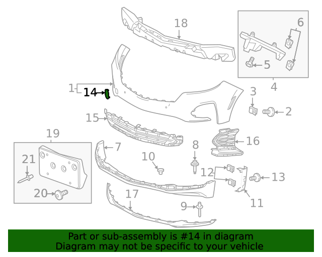 2018-2023 Chevrolet Equinox Rear Bumper Fascia Tow Eye Access Hole ...