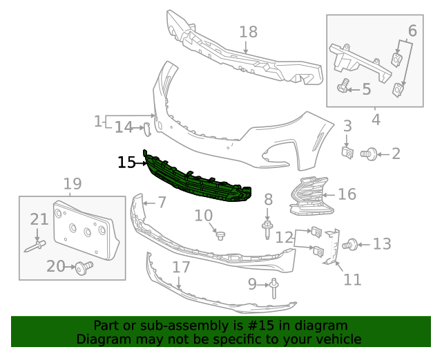 84940419 - Front Lower Grille 2022-2023 Chevrolet Equinox ...