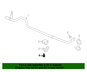 90165-THR-A00 - Stabilizer Bar Bolt 2017-2024 Honda | Honda Parts Online