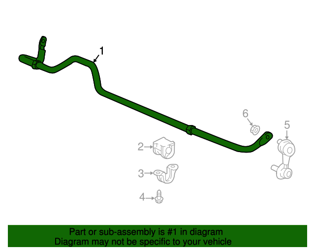 52300-THR-A51 - Stabilizer Bar 2018-2024 Honda Odyssey | Honda Parts Online