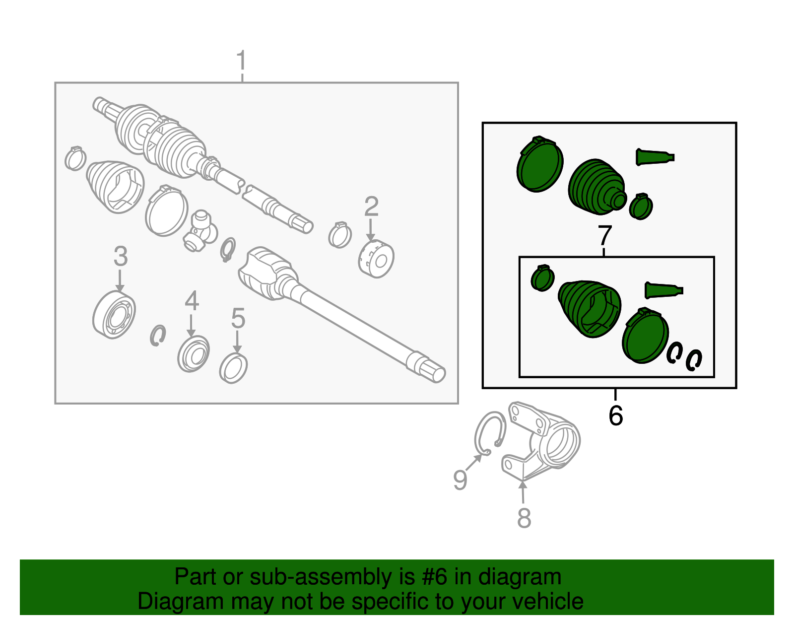 2009-2013 Toyota Boot Kit 04427-01020 | Autocentro Toyota
