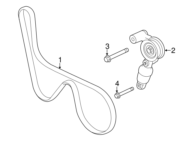 2014-2019 Chevrolet Corvette Drive Belt Tensioner 12686272 ...