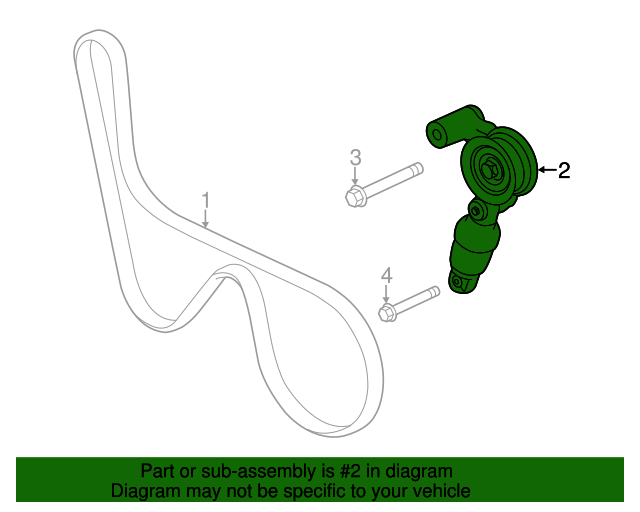 2014-2019 Chevrolet Corvette Drive Belt Tensioner 12686272 ...