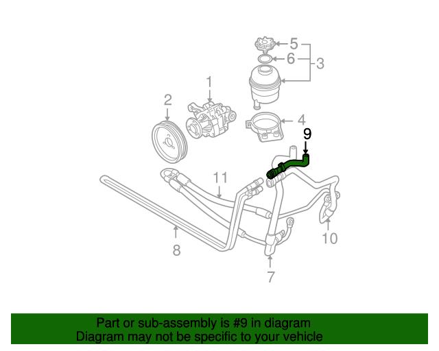 Genuine BMW 32-41-6-767-138 | Return Hose | FREE Shipping on Most ...