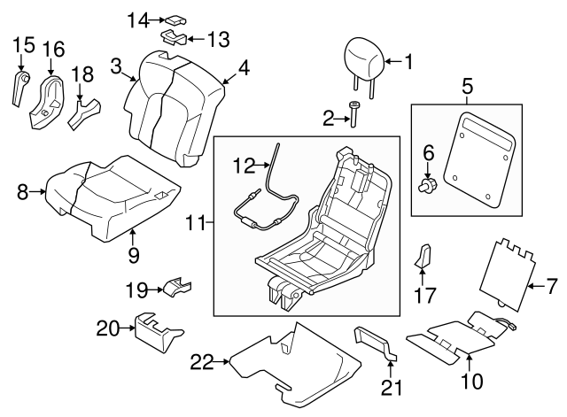 2019-2020 Nissan Armada Seat Frame 88010-6JD0A | Temecula Nissan Parts