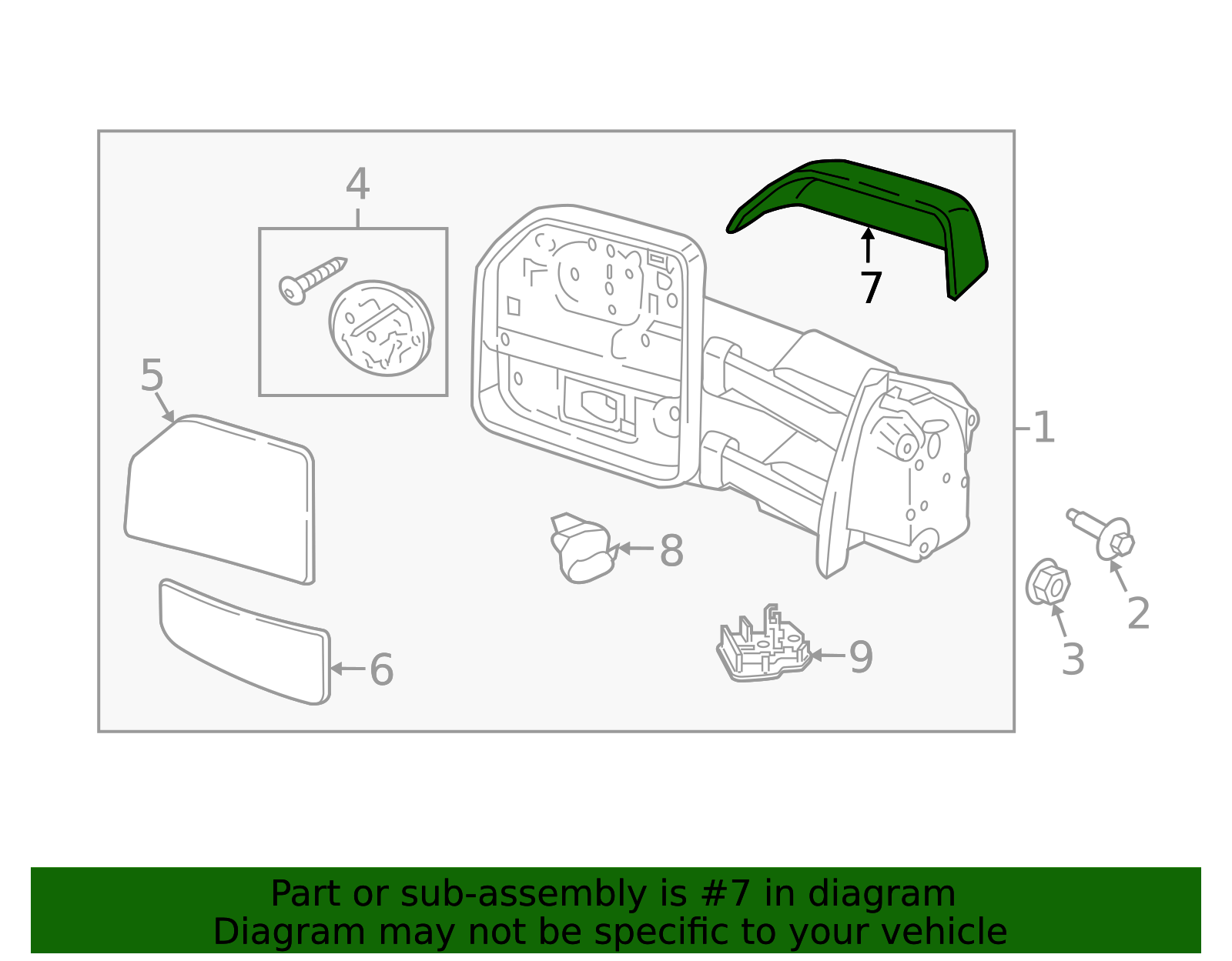 2017-2025 Ford Mirror Cover HC3Z-17D743-AA | Miracle Ford Parts