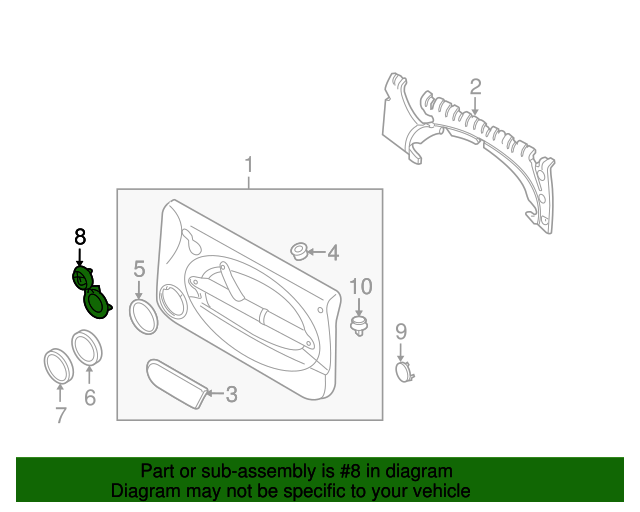 2002-2008 Mini Cooper Handle Cover 51-41-7-119-248 | Mini Parts Direct