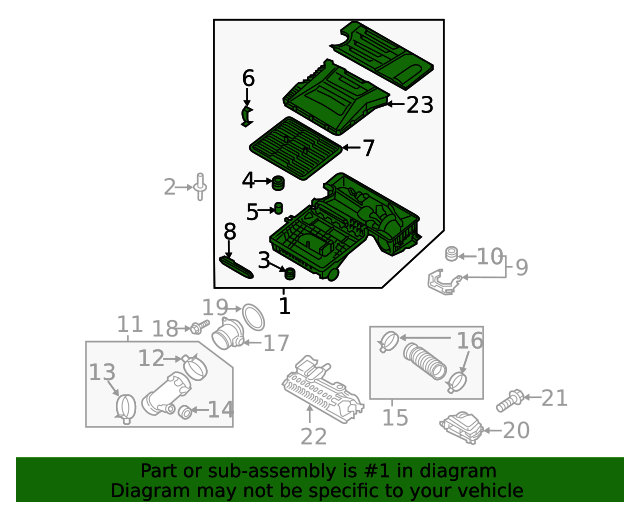 28110-G2200 - Air Cleaner Assembly 2017-2022 Kia Niro | Kia.Parts Store
