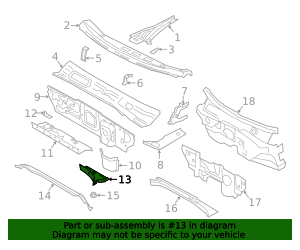 2019-2021 Volkswagen Extension Panel 5Q0-805-398-B | OEM Parts Online