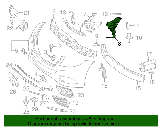 Genuine OEM Side Mount | 222-885-19-65 | Fits Select 2014-2017 Mercedes ...