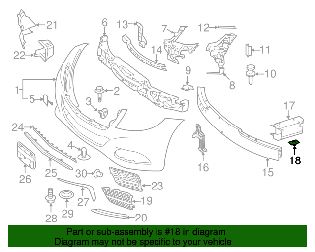 222-620-00-83 - Extension Bracket 2014-2017 Mercedes-Benz | Mercedes ...