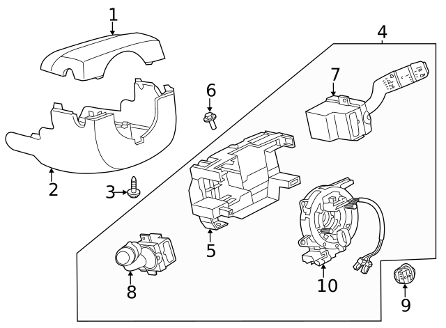 2021-2023 Land Rover Range Rover Velar Lower Column Cover LR140936 ...
